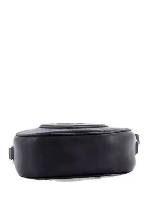 Gucci Blondie Nm Round Camera Bag Quilted Leather Crossbody Bag - Black