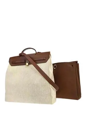 Hermès Herbag Satchel Bag - Neutrals