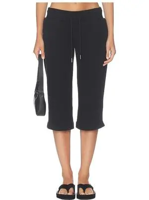 NIIHAI Capri Track Pants - Black