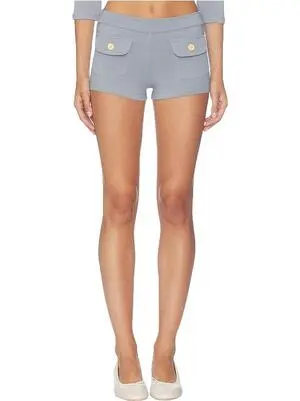 ODDLI Button Mini Short - Grey