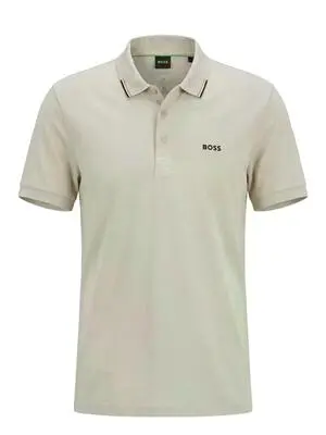 BOSS Paddy Logo-print Polo Shirt - Neutrals
