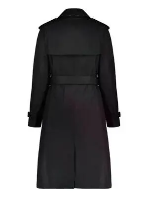 Burberry Double-breasted Belted Trench Coat - Black