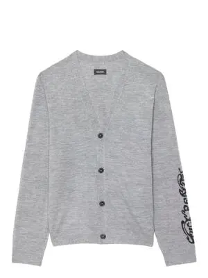Zadig&Voltaire Remi Wool Cardigan - Grey