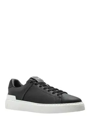 Balmain B-court Smooth Leather Trainers - Neutrals