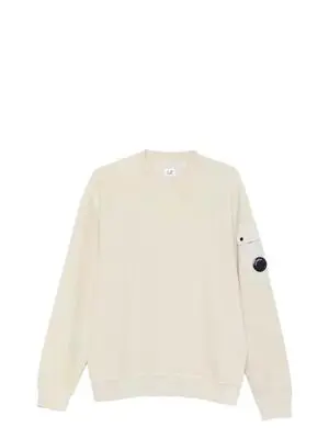 C.P. COMPANY Lens-detail Sleeve-pocket Sweatshirt - Neutrals