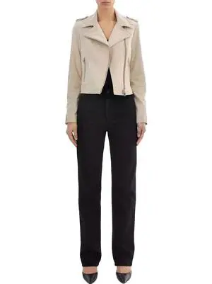 LAMARQUE Donna Leather Jacket - Neutrals