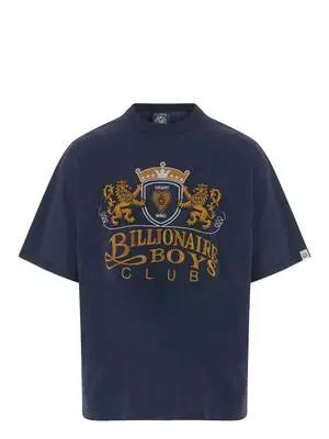 BILLIONAIRE Embroidered Crest T-shirt - Blue