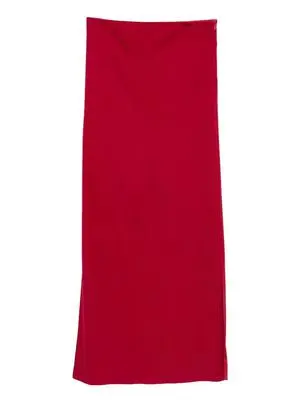 Dolce & Gabbana 2000s Side-slit Maxi Skirt - Red