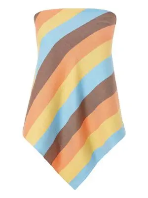 MARRAKSHI LIFE The Triangle Strapless Top - Orange