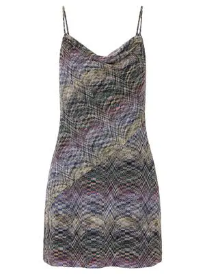 Missoni Metallic Crochet Mini Dress - Multi