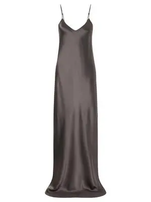 NILI LOTAN Nili Lotan Cami Silk-Charmeuse Gown Gray