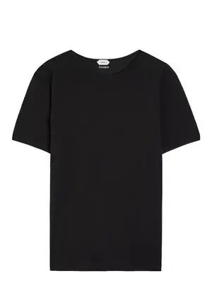 Versace Stretch-cotton T-shirt - Black