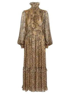Etro Printed Silk-blend Midi Dress - Multicoloured