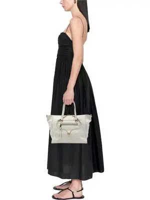 LOUIS VUITTON Monogram Empreinte Lumineuse Pm Satchel - Neutrals