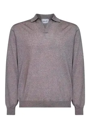 D4.0 Virgin Wool Long-sleeve T-shirt - Brown