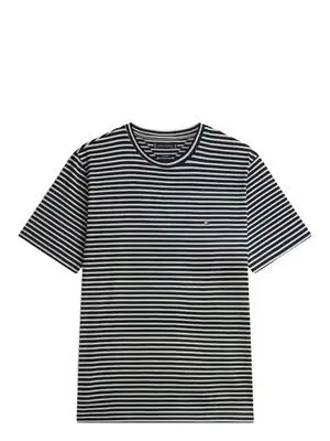 Tommy Hilfiger Striped Cotton T-shirt - Blue