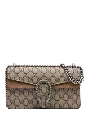 Gucci Medium Gg Supreme Dionysus Crossbody Bag - Neutrals