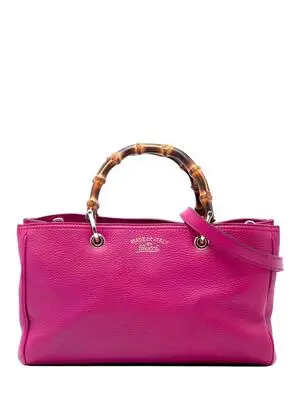 Gucci Bamboo Shopper Satchel - Pink