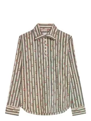 Dries Van Noten Cotton Turtleneck Shirt - Neutrals