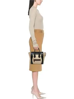 Celine Leather Luggage Tote Bag - Black