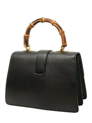 Gucci Dionysus Bamboo Top Handle Satchel - Black