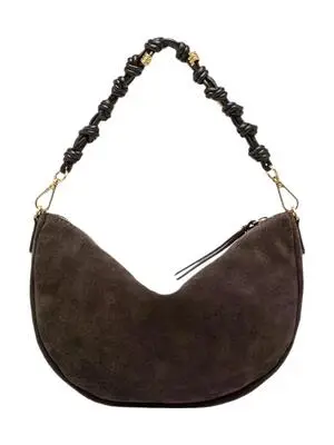 GIANNI CHIARINI Knotted Handle Shoulder Bag - Brown