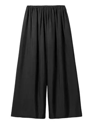 NOCTURNE Elasticated Wide-leg Pants - Black