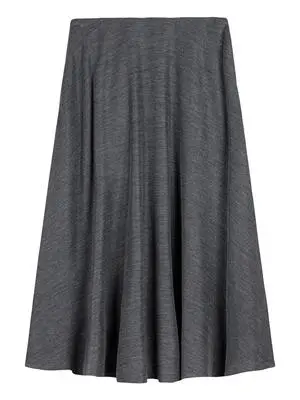 NOCTURNE Flowing Midi Skirt - Grey
