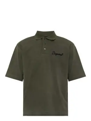 Dsquared2 Logo-embroidered Polo Shirt - Green