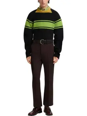 Marni Pressed Crease Trousers - Brown