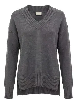 DRUMOHR V-neck Knitted Sweater - Grey