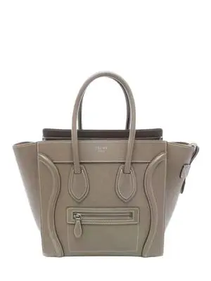 Celine Micro Luggage Tote Bag - Grey