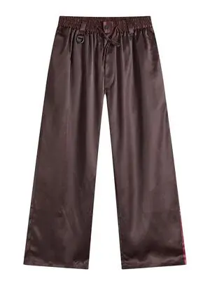 Y3 Satin Track Pants With Gradient Stripes - Red