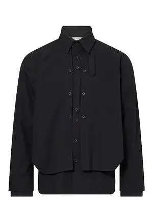 CRAIG GREEN Layered Detachable-panel Cotton Shirt - Black