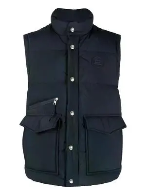 Woolrich High-neck Padded Gilet - Blue