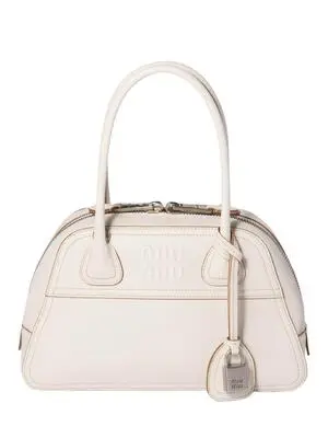 Miu Miu Miu Miu Nappa Leather Vivant Top Handle Bag Neutral
