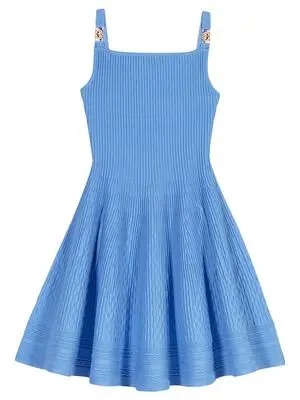 Maje Embellished Knit Mini Dress - Blue