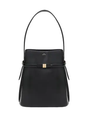 TOTEME Toteme Black Leather Shoulder Bag Black