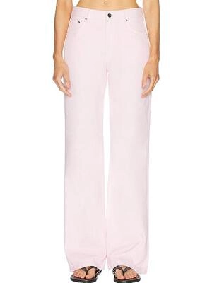 HAIKURE Korea Velvet Pier Flare Leg Trousers - Pink