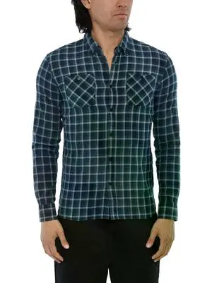 Woolrich Checked Button-fastening Shirt - Blue