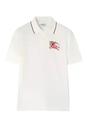 Burberry Heart Knight Cotton Polo Shirt - Neutrals