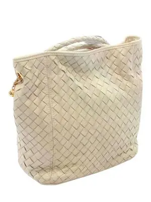 Bottega Veneta 2000s Intrecciato Shoulder Bag - Neutrals