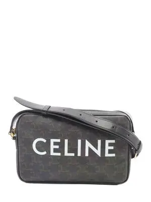 Celine Triomphe Shoulder Bag - Black