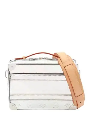 LOUIS VUITTON Louis Vuitton Monogram Mirror Soft Trunk Handbag Silver