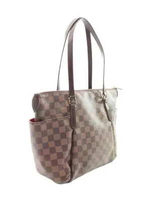 LOUIS VUITTON Damier Ebene Pm Tote Bag - Brown