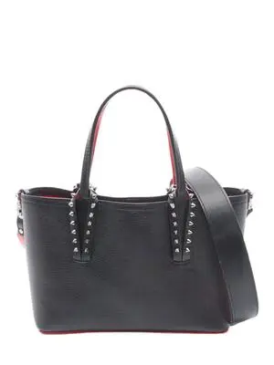 CHRISTIAN LOUBOUTIN Mini Cabata Studded Tote Bag - Black