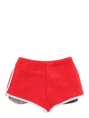 LOUIS VUITTON Monogram Embroidered Shorts - Red