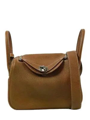 Hermès Mini Lindy Two-way Tote Bag - Brown