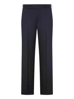 LARDINI Tailored Straight-leg Trousers - Blue