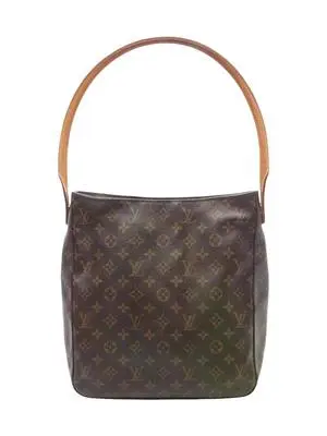 LOUIS VUITTON Louis Vuitton Monogram Looping GM Shoulder Bag Brown